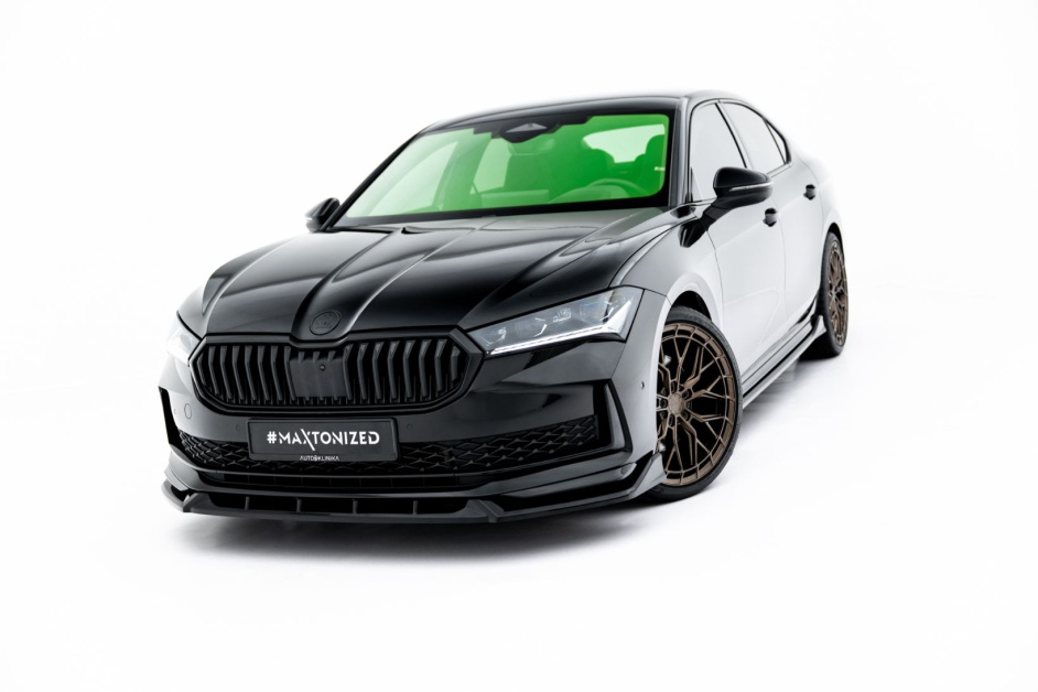 Front Splitter V.2 Skoda Superb Sportline Mk4 Maxton Design | DDESIGN