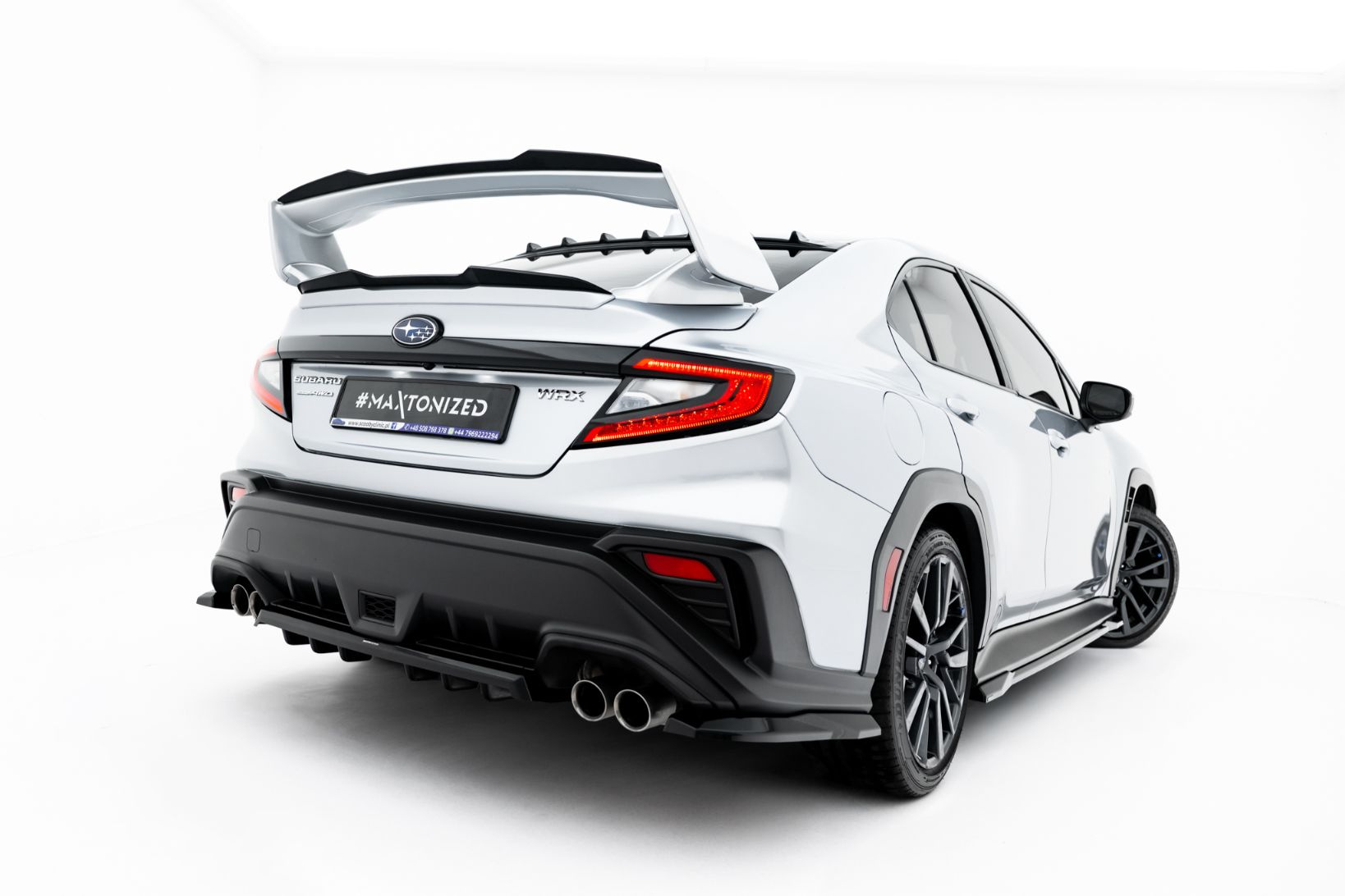 Rear Splitter (with vertical bars) Subaru WRX STI Mk2 Maxton Design ...