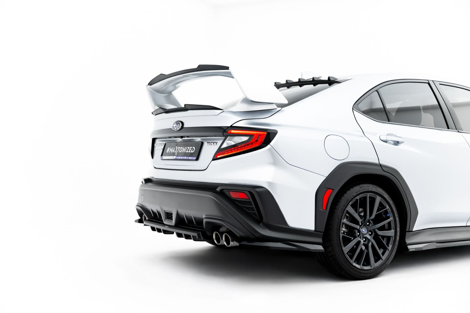 Rear Splitter (with vertical bars) Subaru WRX STI Mk2 Maxton Design ...